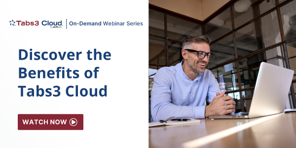 Webinar: Discover the Benefits of Tabs3 Cloud